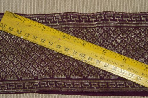 Old Ceremonial Balinese hand woven textile Antique Burgundy Setagen Br ...