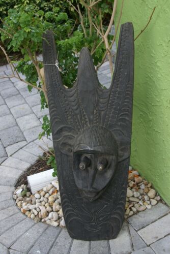 Kandingai Ancestral Shaman Hand carved Spirit Mask Sepik Papua New Gui ...