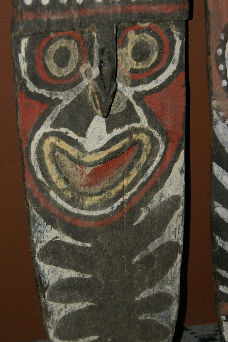 RARE MINDJA MINJA HAND CARVED YAM HARVEST UNIQUE CELEBRATION MASK POLY ...