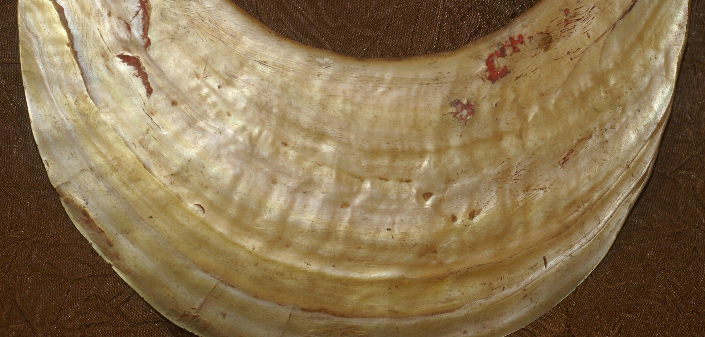 SOLD: Unique Bride Price Currency, Rare Ceremonial Moka Kina Shell Nec ...