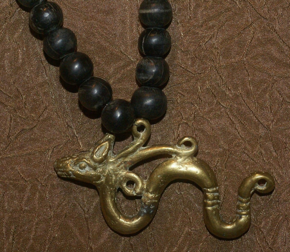 Borneo Tribal Oran Ulu, Dayak, Iban Tribe Heavy Brass Bronze Aso Dog D ...