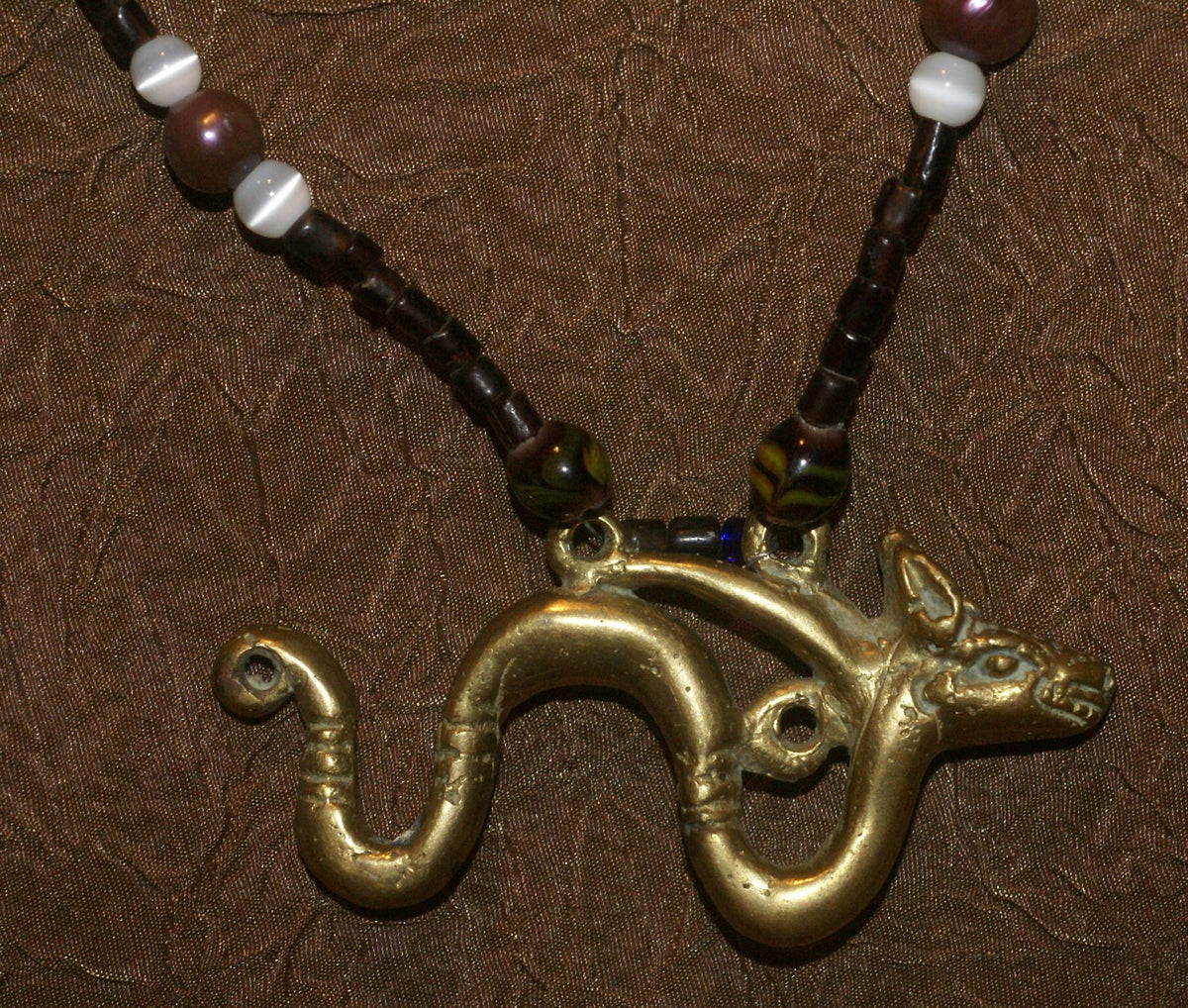 Borneo Tribal Oran Ulu, Dayak, Iban Tribe Heavy Brass Bronze Aso Dog D ...